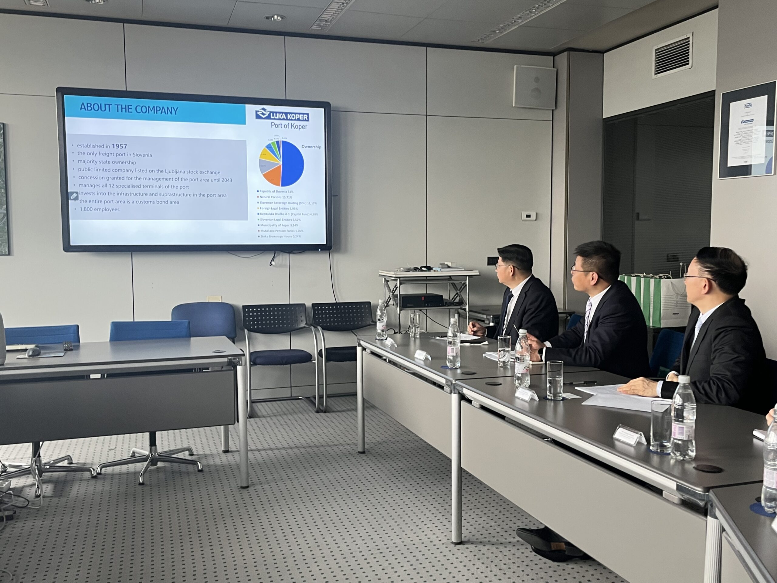 Luko obiskali predstavniki kitajskega mesta Jiujiang - Luka Koper d.d.