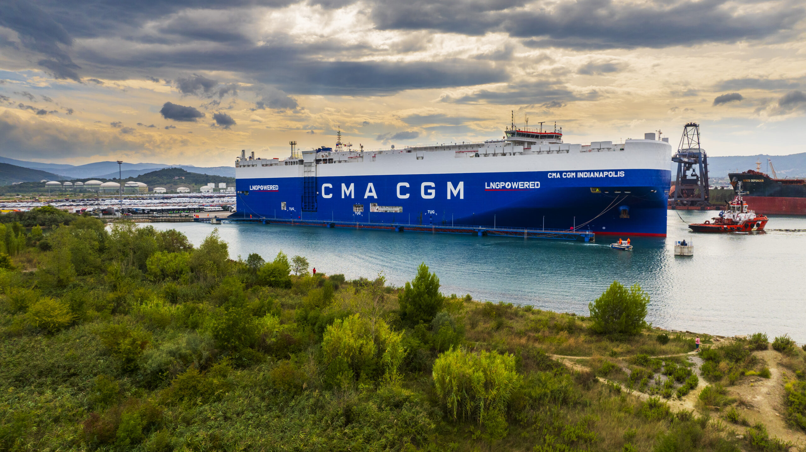 First CMA CGM LNG powered Car-Carrier Calls at Port of Koper - Luka ...